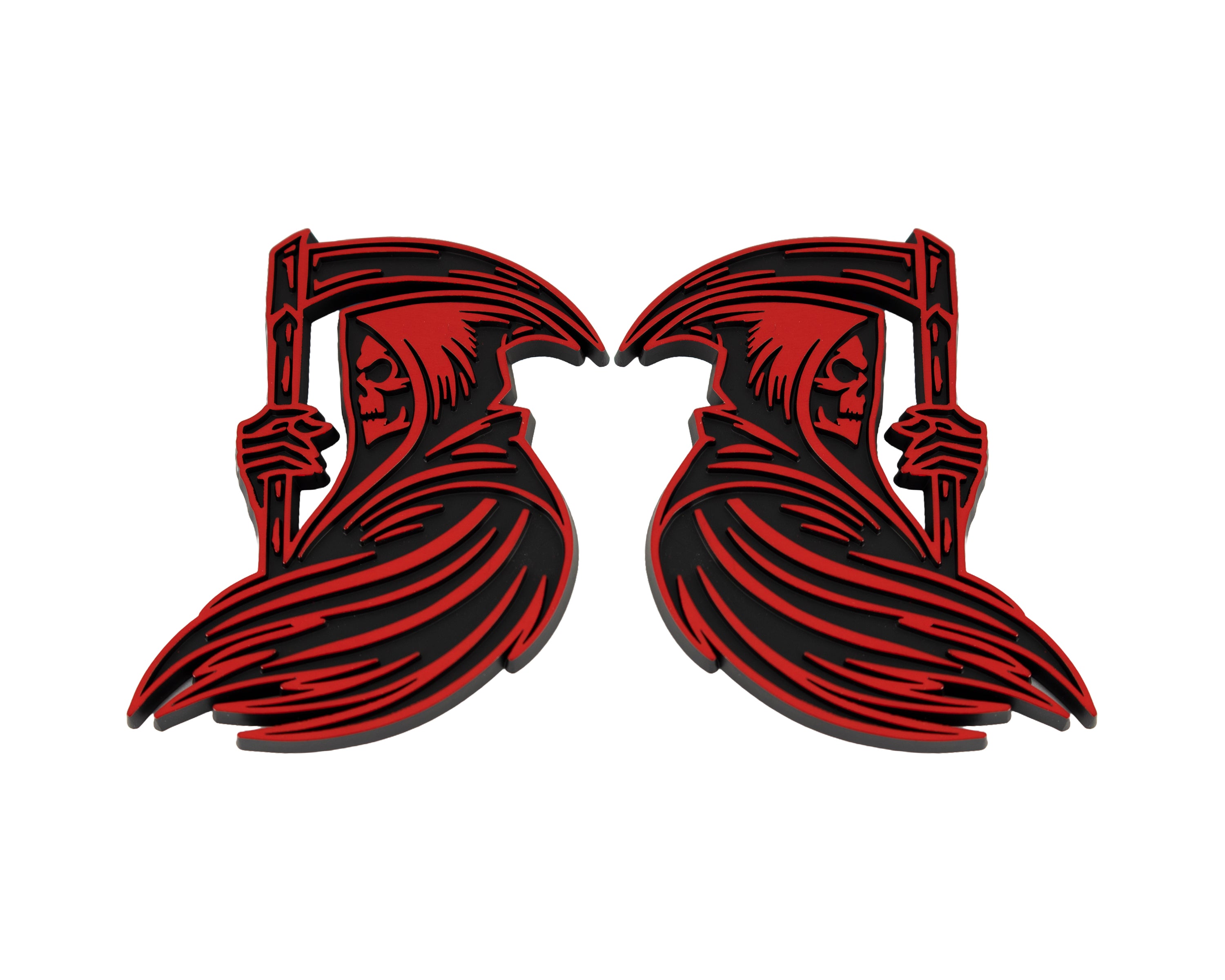 Grim Reaper Emblem - Left and Right - Red